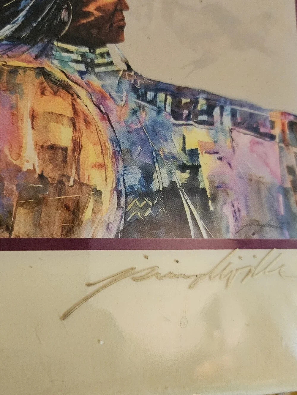 Leanin' Tree | Art | Signed Jim Prindiville Thunder Cloud Sioux Warrior ...
